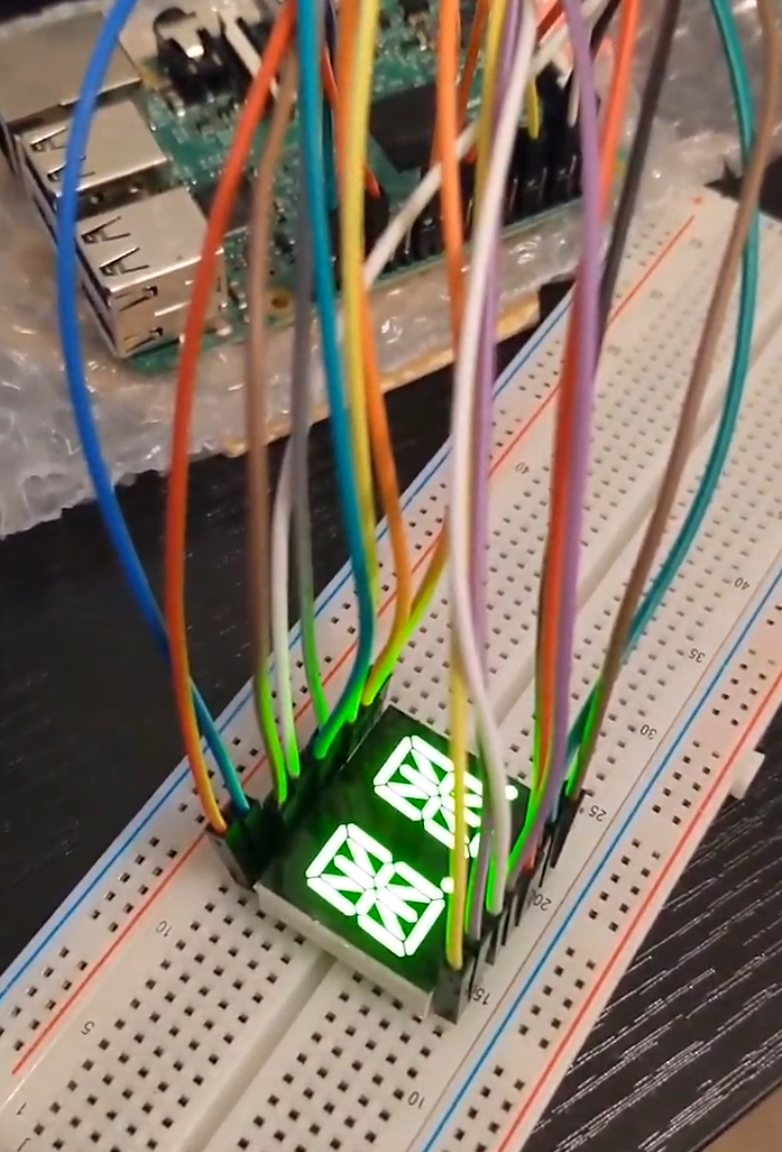 Raspberry Pi Helidon 14 segment display – Igfasouza.com